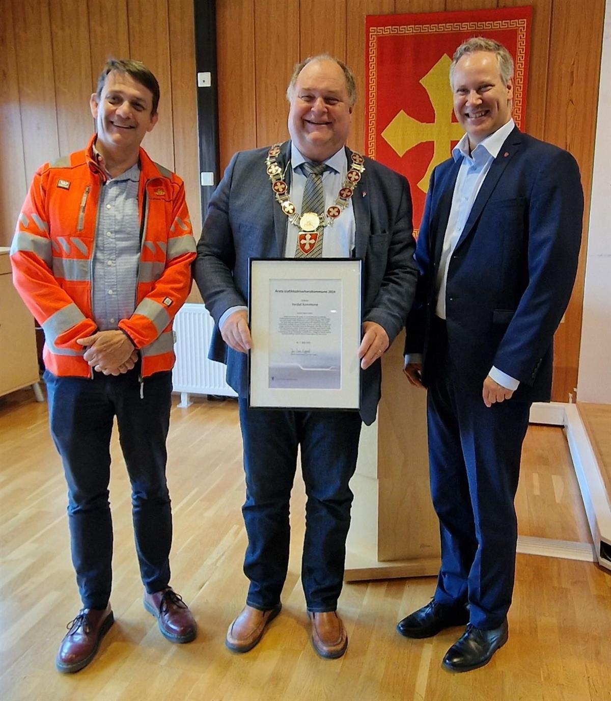 Verdal kåret til Årets trafikksikre kommune - Verdal kommune